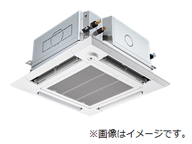 三菱 業務用エアコン スリムER PLZ-ERMP80H2 4方向天井カセット形＜i－スクエアタイプ＞ 標準パネル シングル 80形（3馬力） 三相200Vワイヤード ピュアホワイト R32 ...