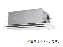 三菱 業務用エアコン スリムZR PLZ-ZRMP80LF3 2方向天井カセット形 ムーブアイセンサーパネル シングル 80形（3馬力） 三相200Vワイヤード ピュアホワイト R32 ...